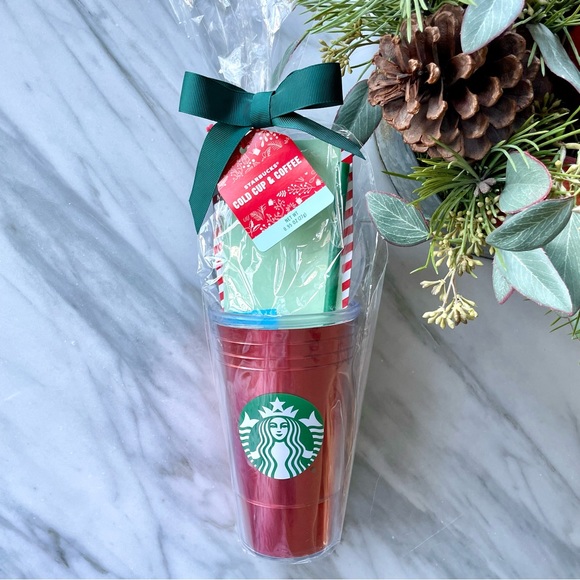 Starbucks | Dining | Starbucksnwt6 Fl Oz Grande Cold Cuplidstrawruby ...